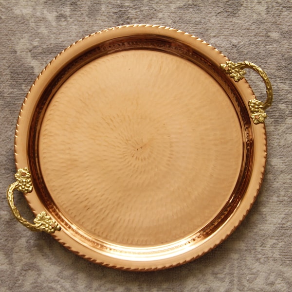Large Copper Tray - Etsy