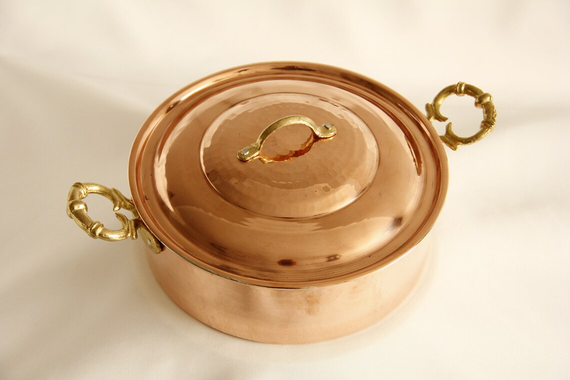 Handmade Copper Pan Set, Set of 2or 3 or 4 or 5, Stewpot, Copper ...