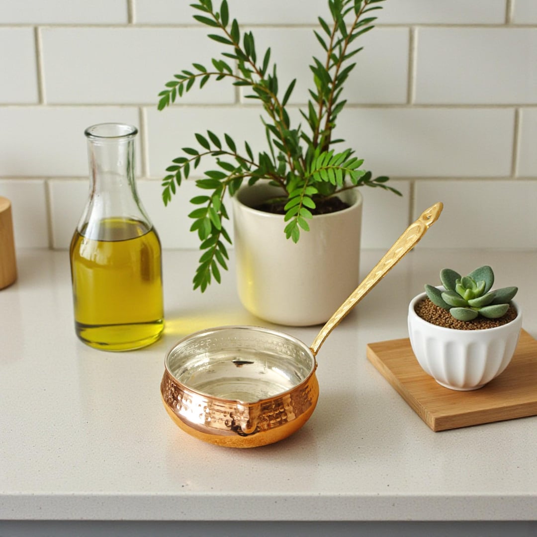 Copper Saucepan, Saucepan, Small Copper Pot, Hand Hammered Cookware ...