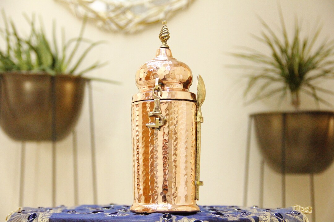 Handmade Dry Coffee Storage Pot, Copper Coffee Storage Box, Coffee ...