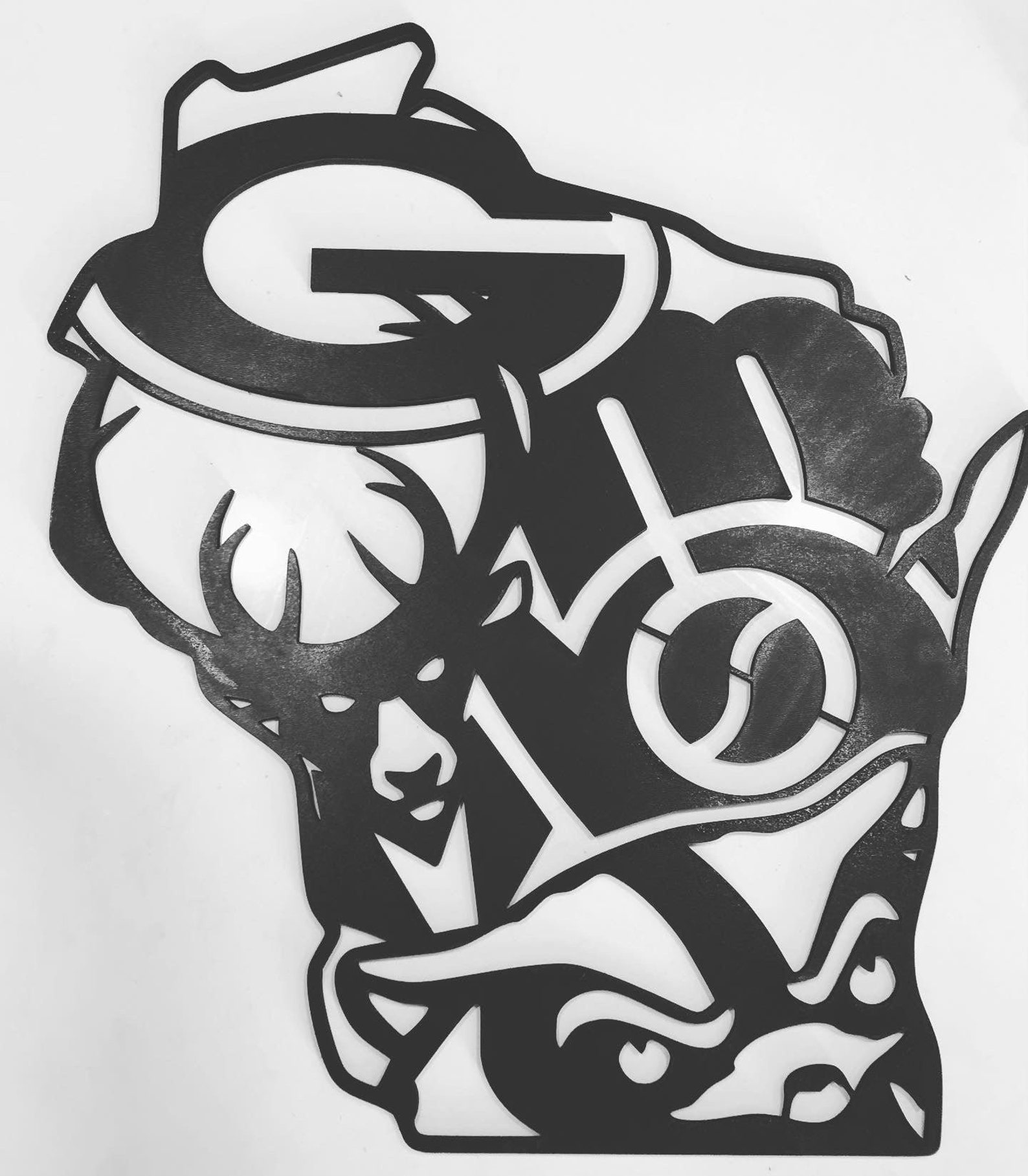 Wisconsin Wall Art Sports Mancave Team Mashup Sign | Etsy