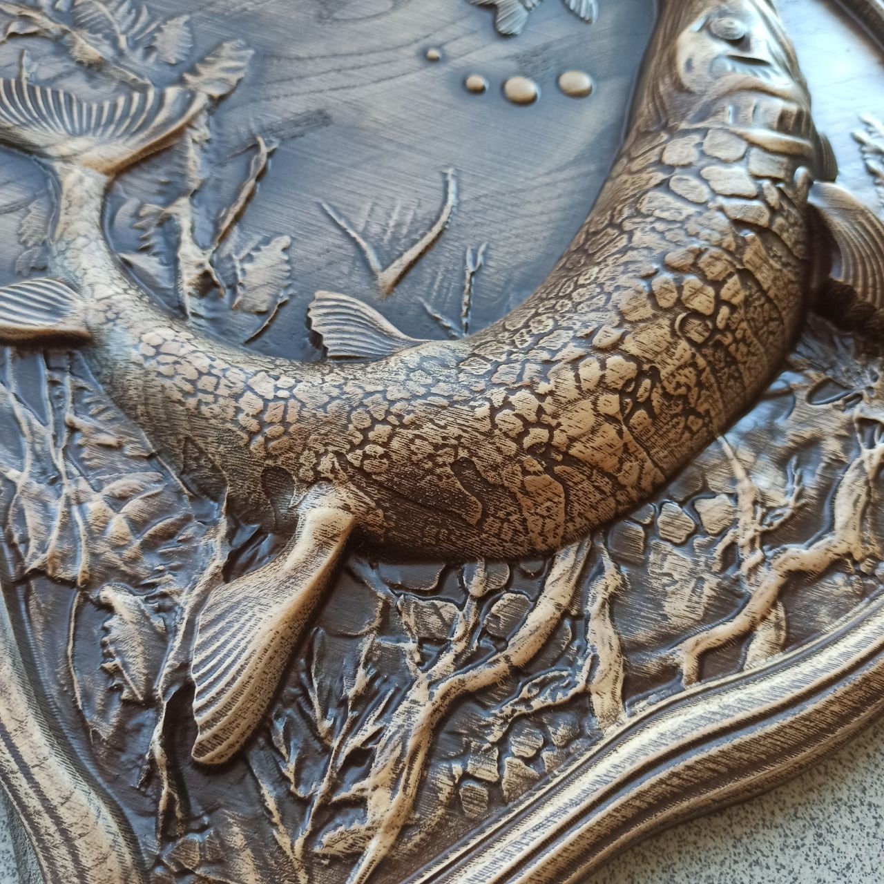 Panels Pike Wood Carving Wall Art Picture Wall Hangings - Etsy