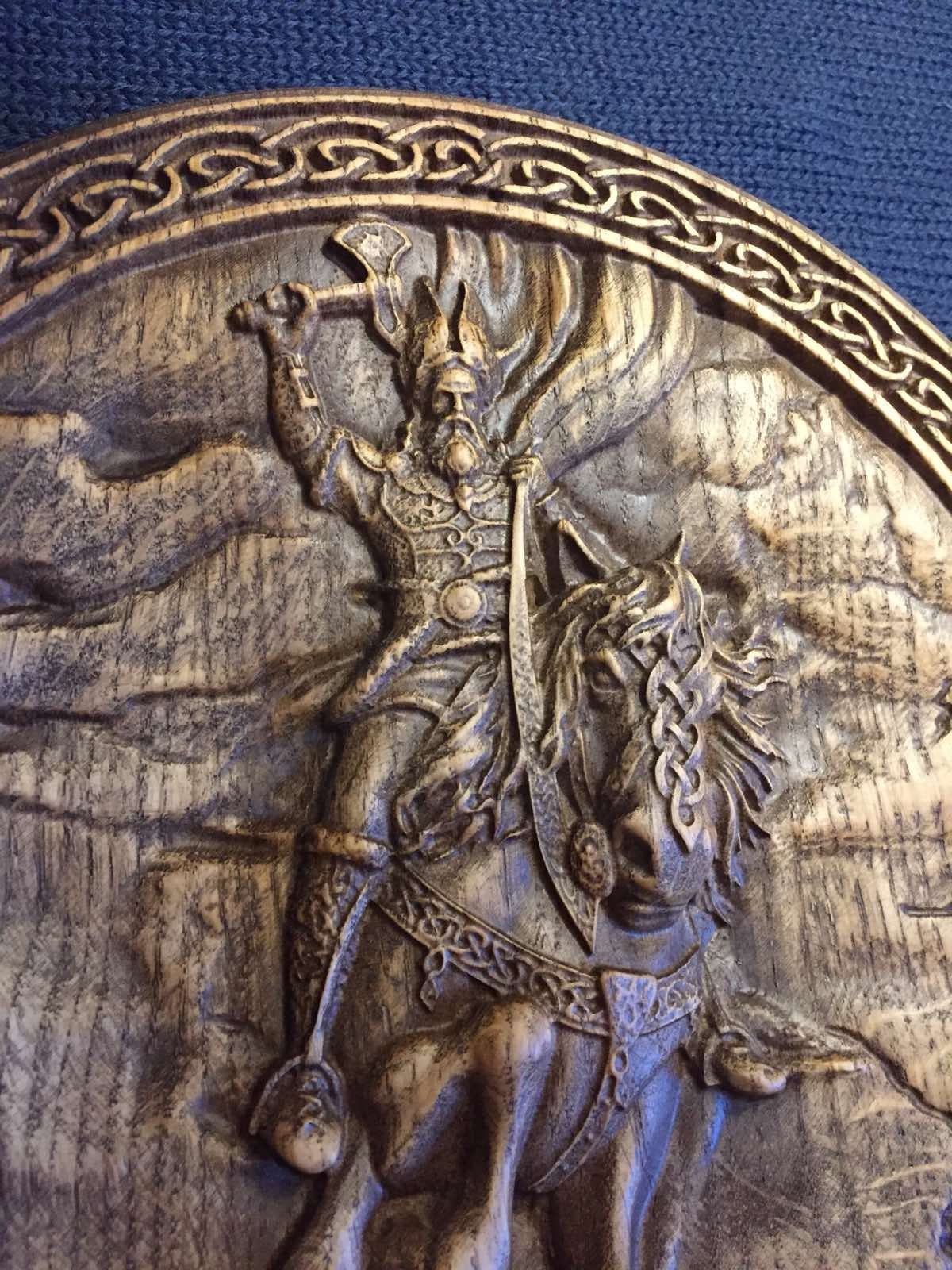 Panel Perun Wood Carving Wall Art Picture Wall Hangings | Etsy