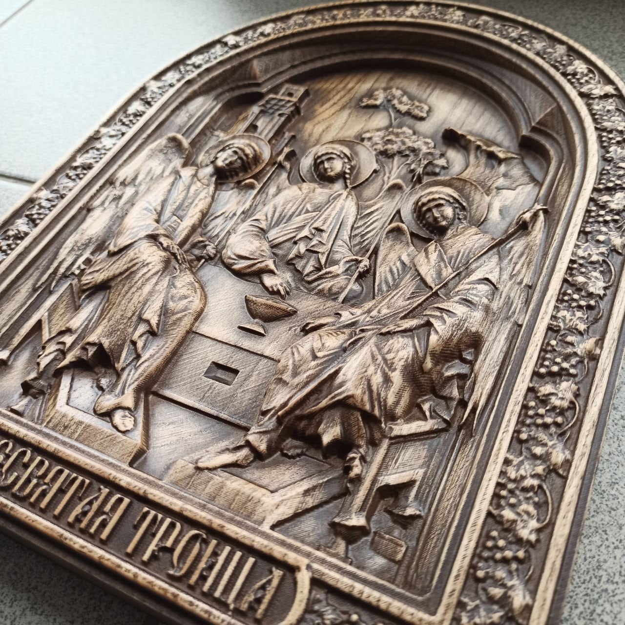 Holy Trinity Wooden carved Holy Trinity Orthodox | Etsy