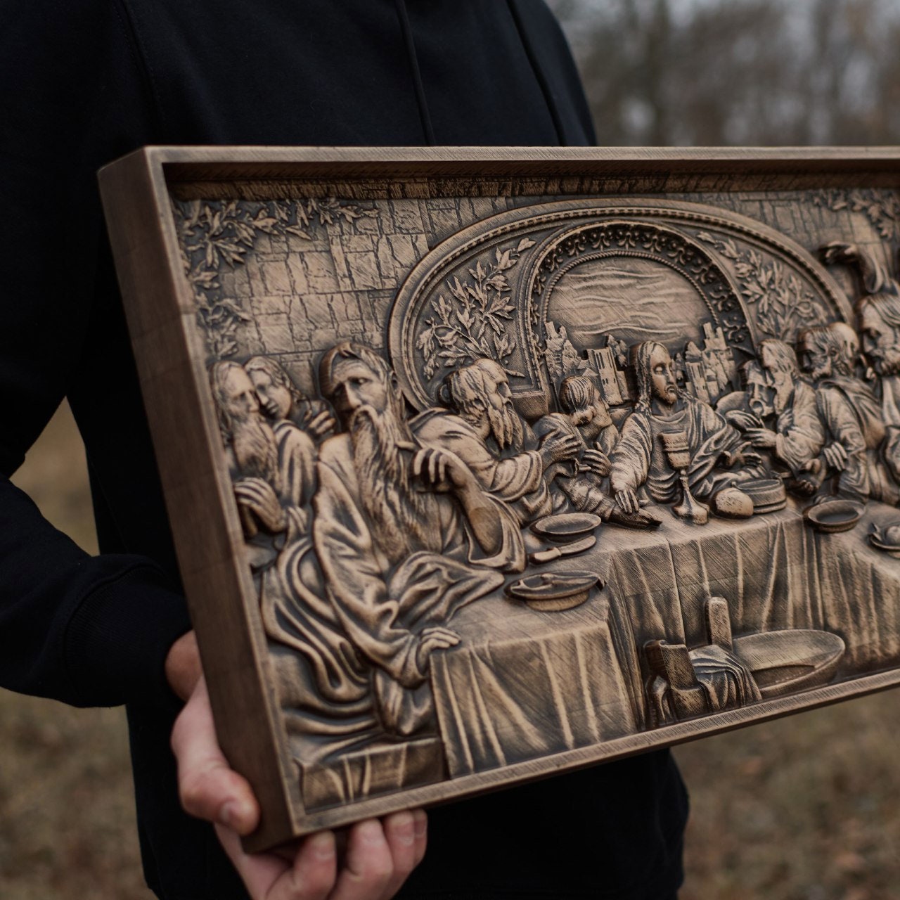 Last Supper Carving Wood Christ the Last Supper - Etsy