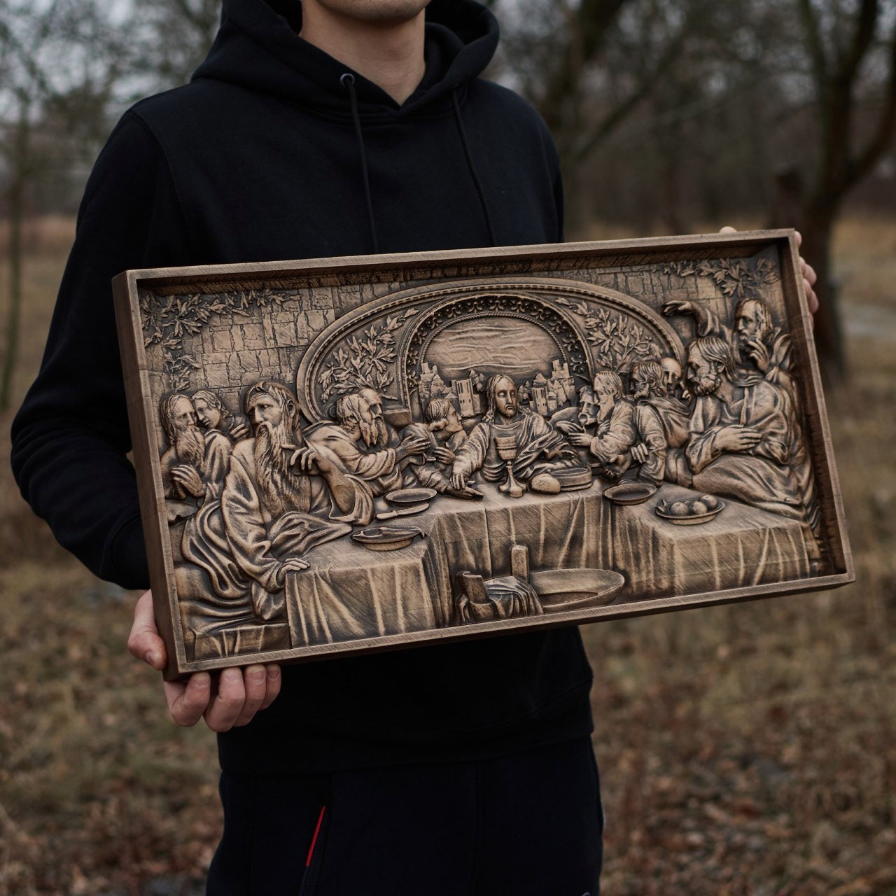 Last Supper Carving Wood Christ the Last Supper - Etsy