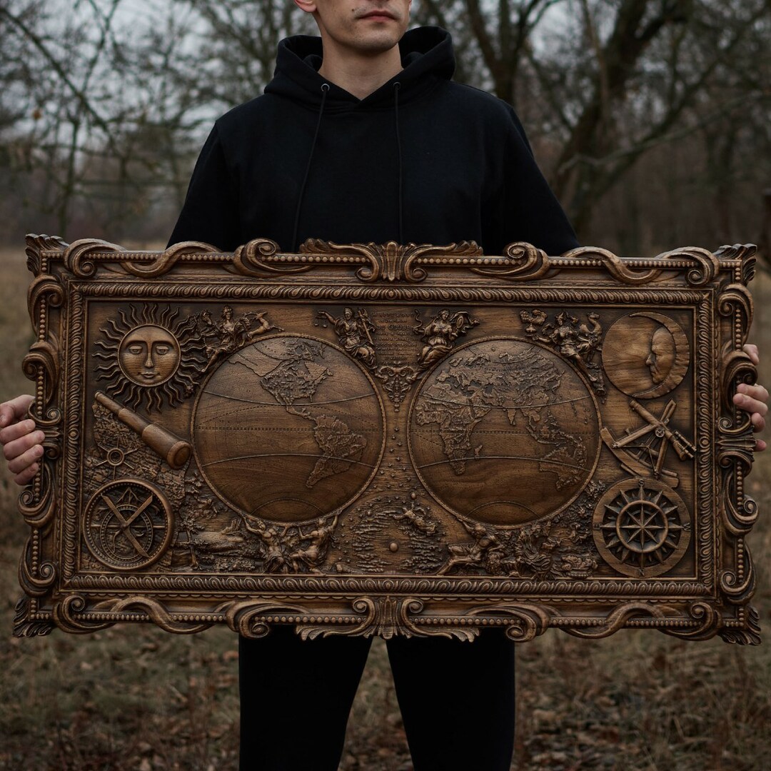 World Maps Wood Carving, Wall Art, Wall Decor, Wall Hanging - Etsy UK