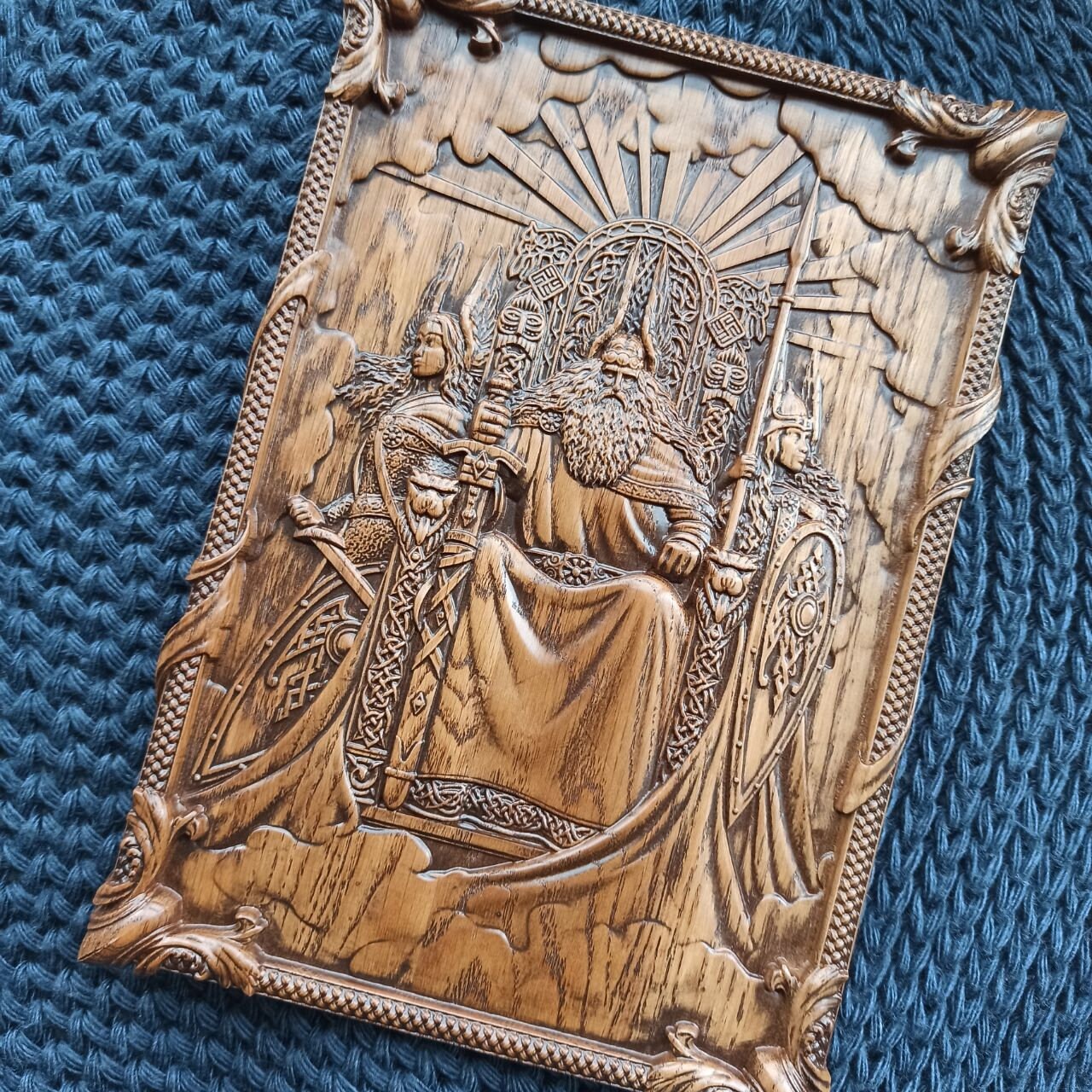 Painting Rod Wood carving Slavic mythology Paganism Wall | Etsy