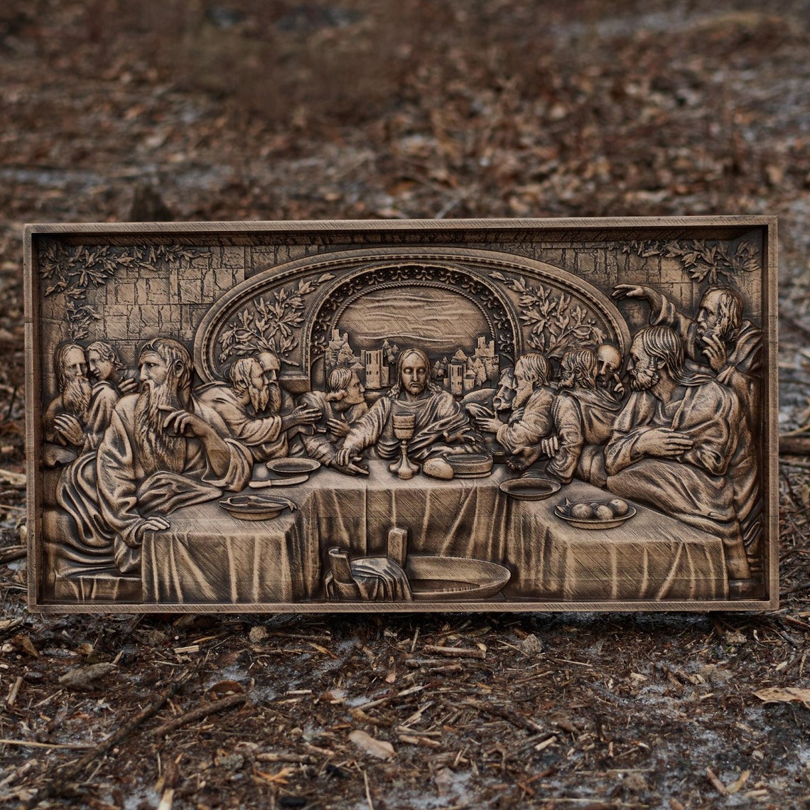 Last Supper Carving Wood Christ the Last Supper - Etsy