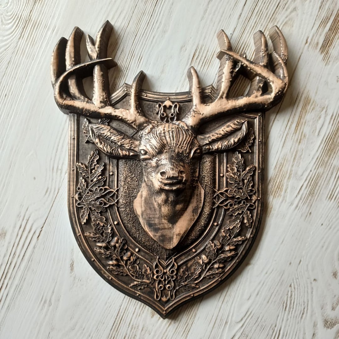 Deer Head Panel Wall Art Wall Hangings - Etsy