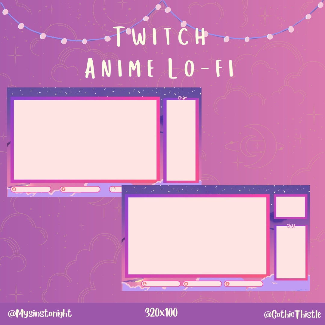 Animated Lo-fi Anime Twitch Stream Overlay (digital Download) - Etsy