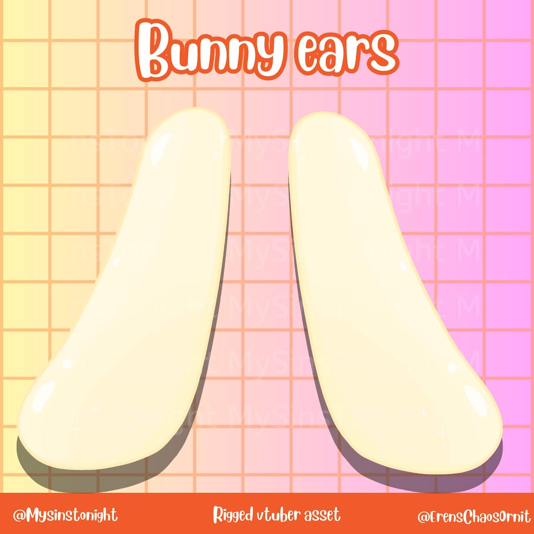 Floppy Bunny Ears – Vtuber Live2d Accessory (.moc3) for Vtube Studio - Etsy