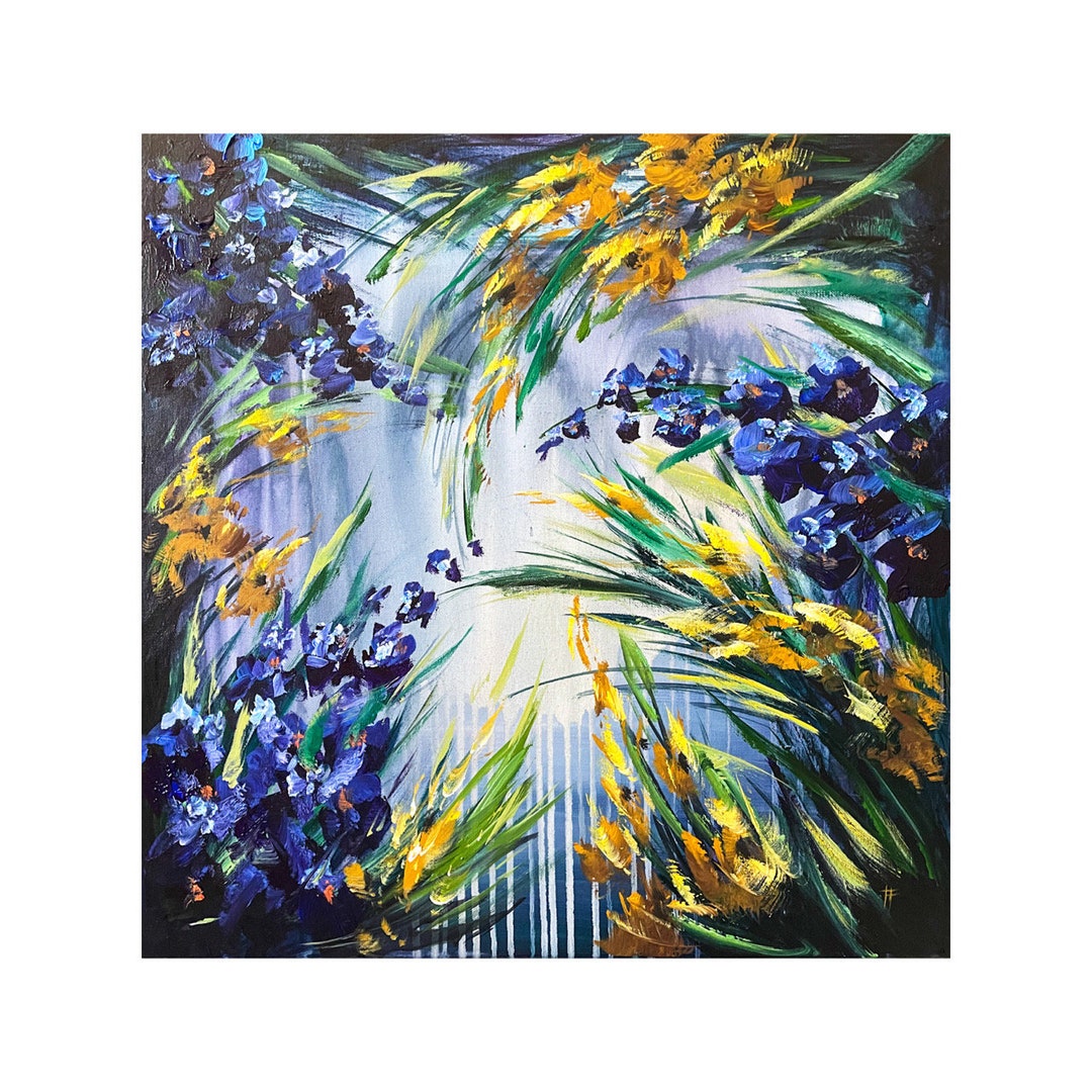 Flowers Painting Original Spring Flowers Painting Meadow Painting ...