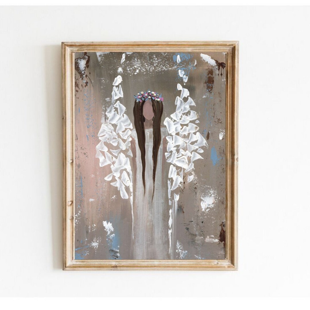 Angel Painting Angel Poster Christian Poster Christmas Angel Guardian ...