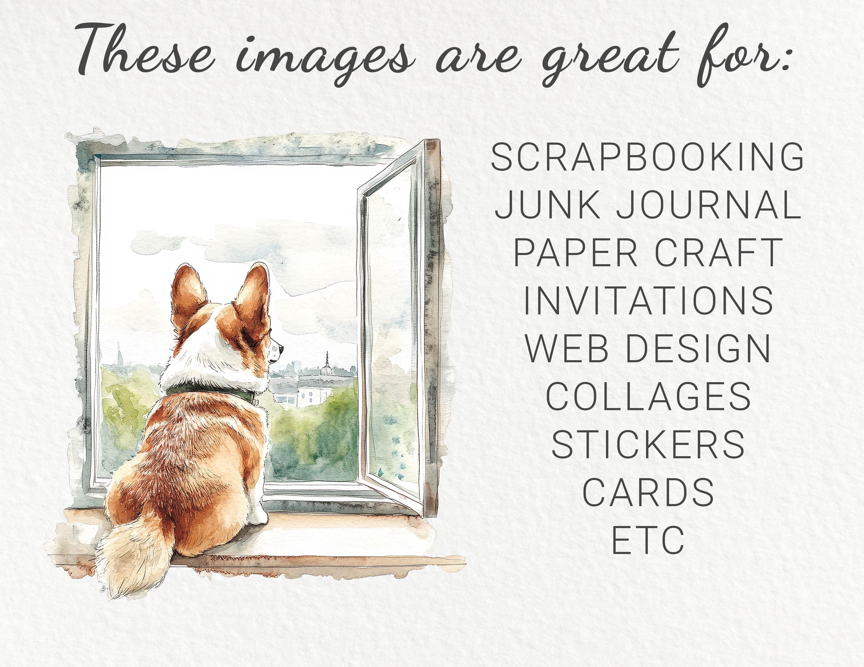 Corgi Watercolor Clipart - 24 PNG Cute Dog Clip Art, Dog Breeds Clip ...
