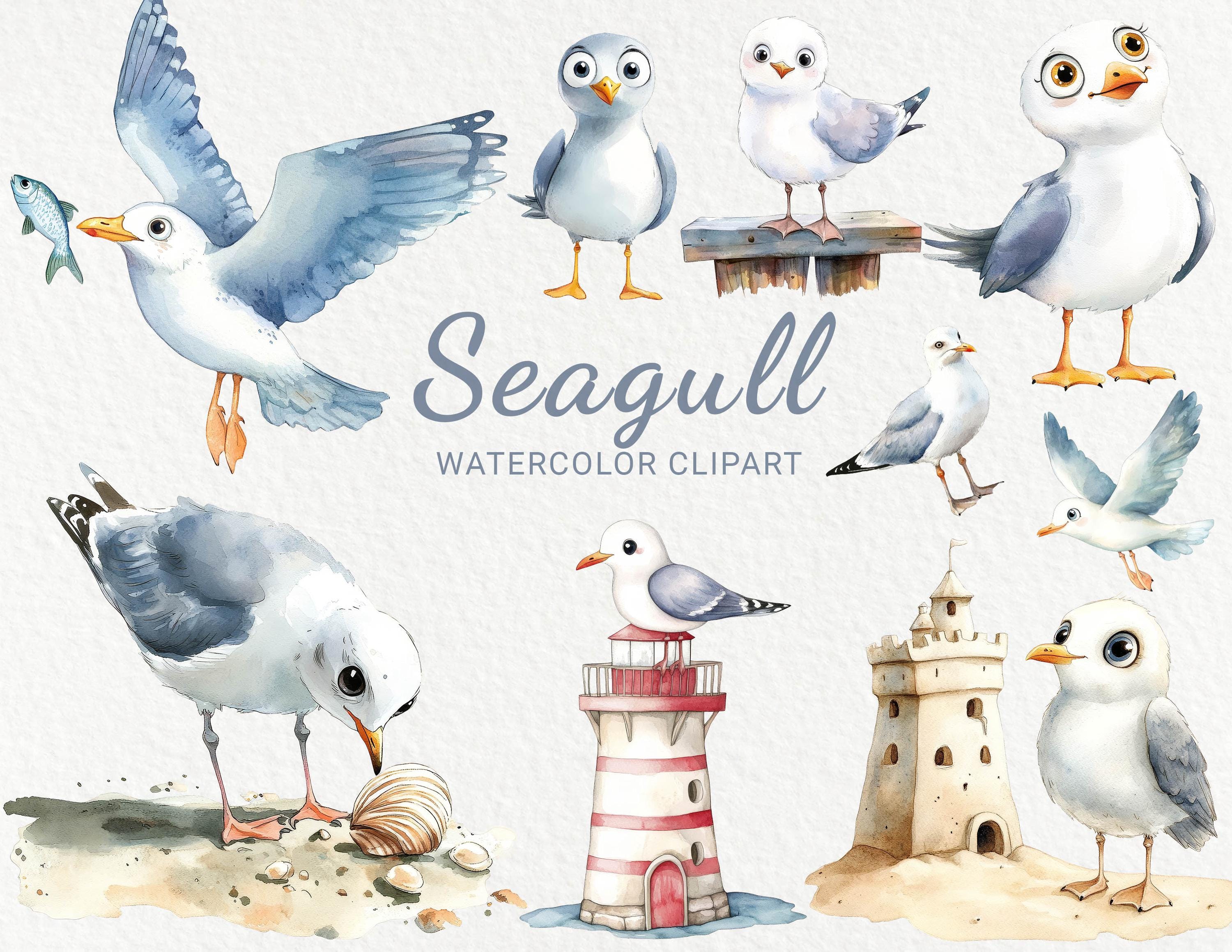 Cute Seagull Clipart 3+ Thousand Seagulls Clip Art Royalty Free