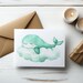 Green Whale Nursery Watercolor Clipart - 24 PNG Cute Marine Decor Clip ...
