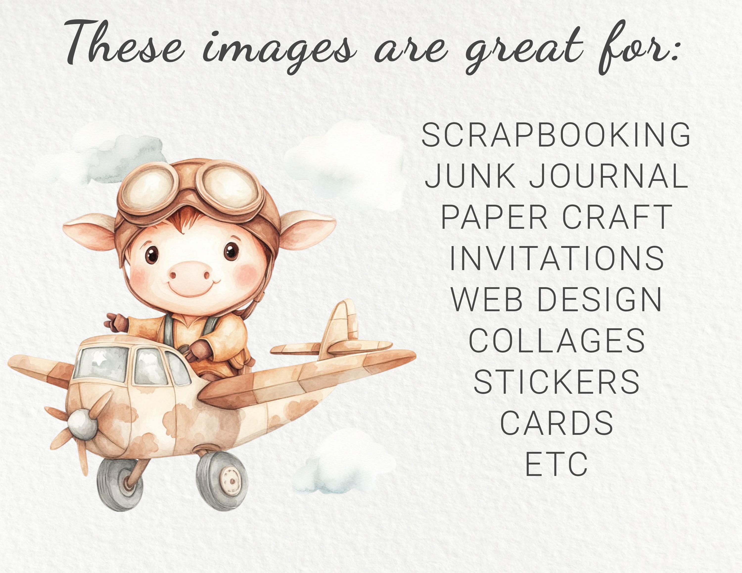 Cow Nursery Watercolor Clipart - 24 PNG Cute Cow in Beige & Brown ...