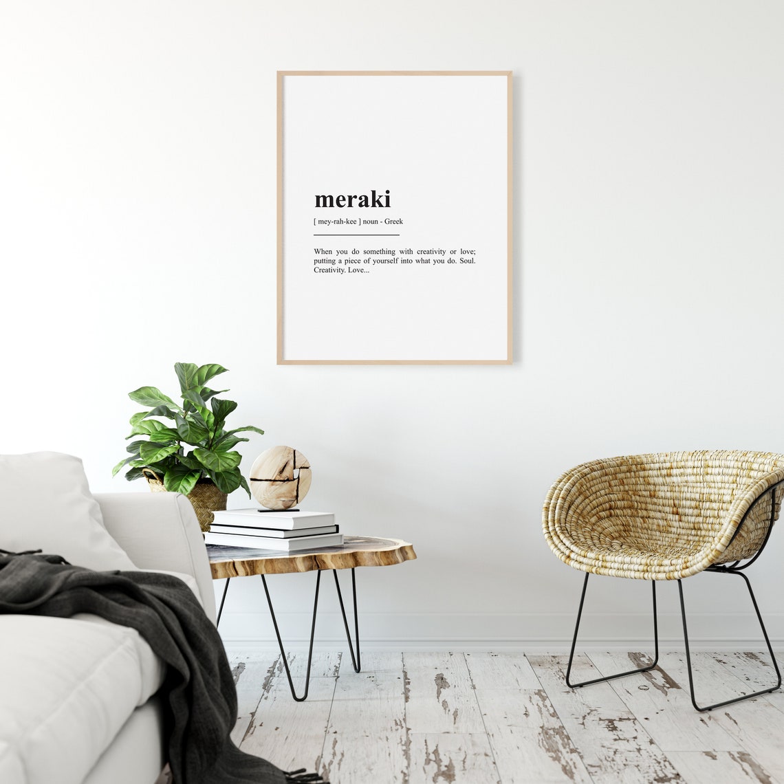 Meraki Definition Print Greek Definition Wall Art Printable - Etsy