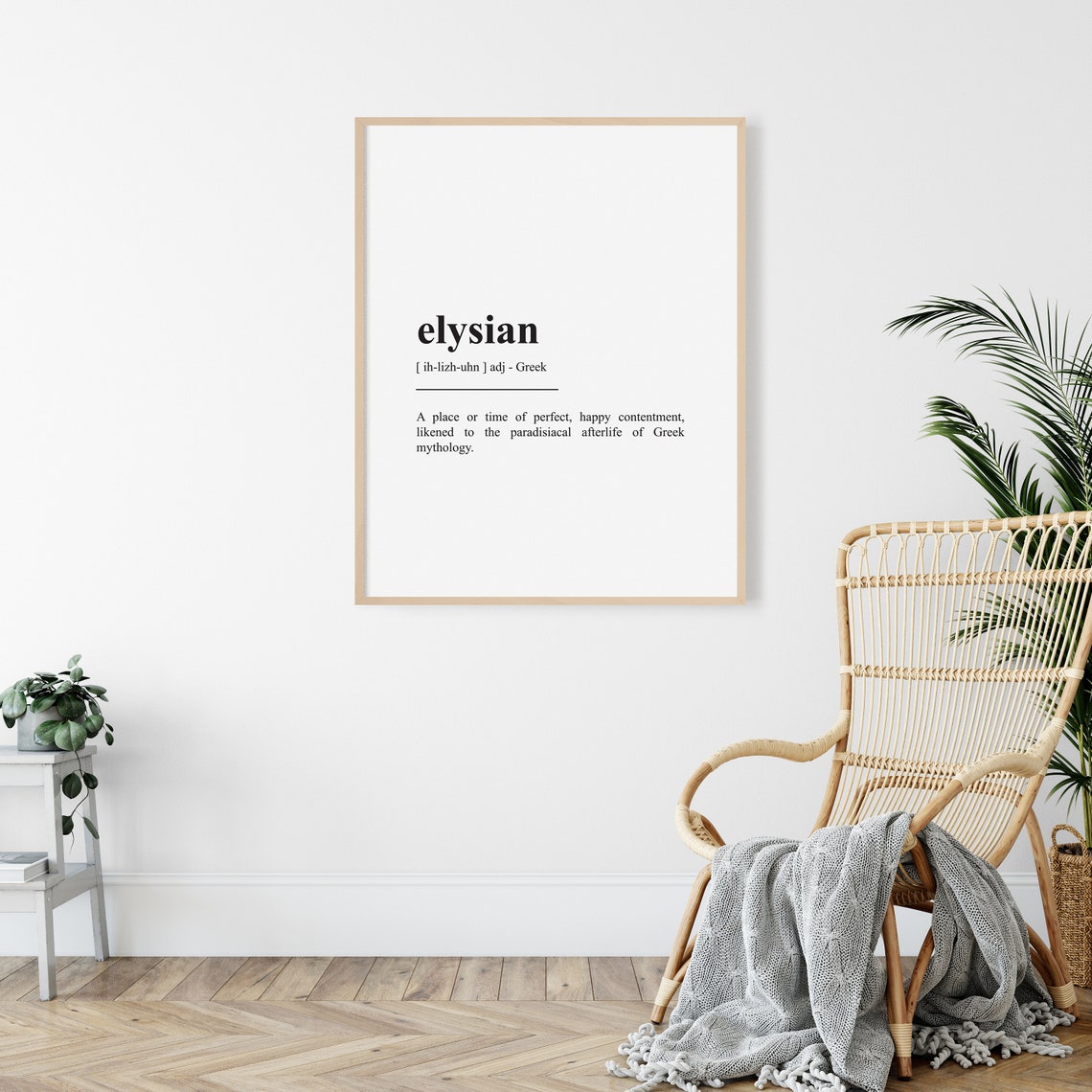 Elysian Definition Print Greek Definition Wall Art Printable - Etsy