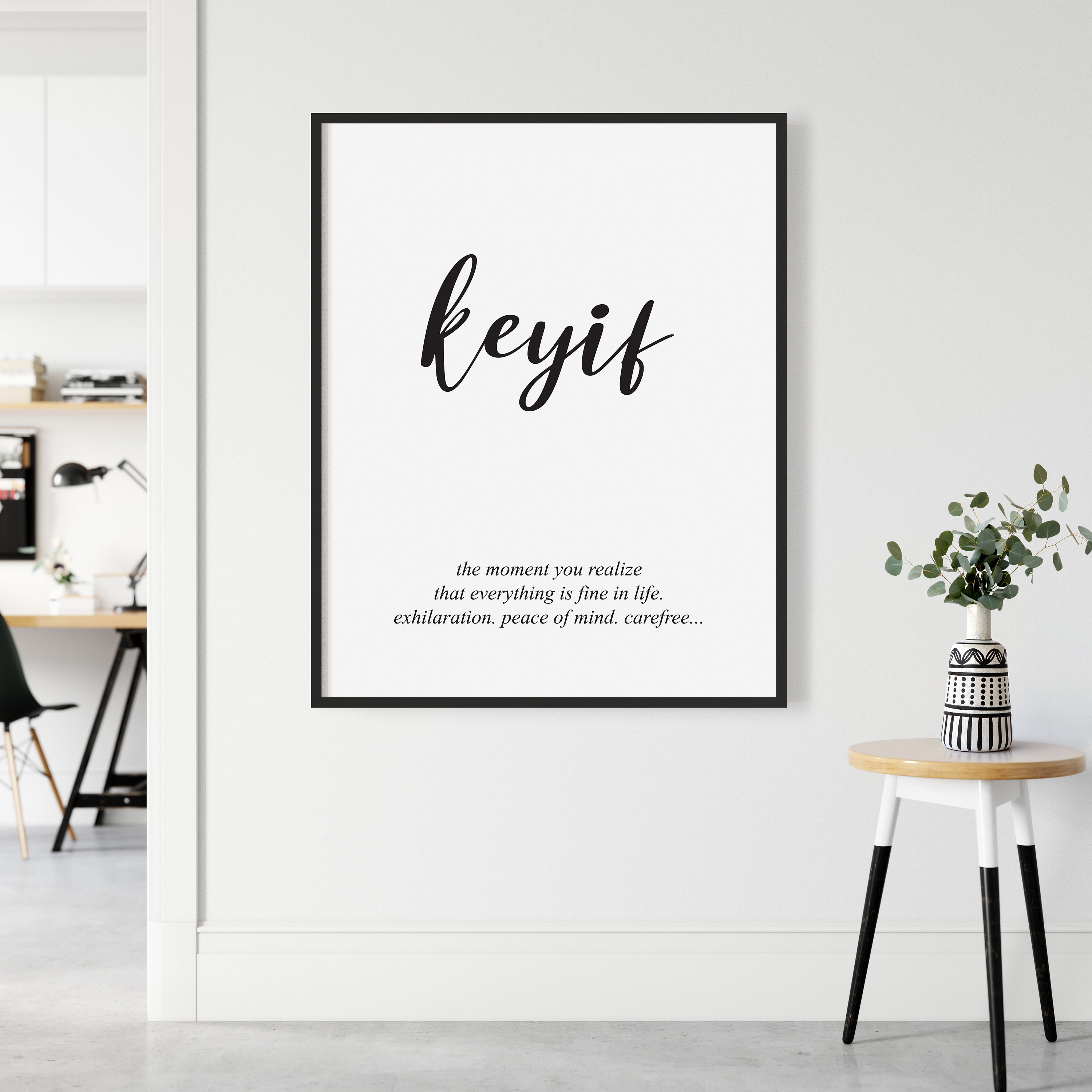 Keyif Definition Print Turkish Definition Wall Art Printable - Etsy