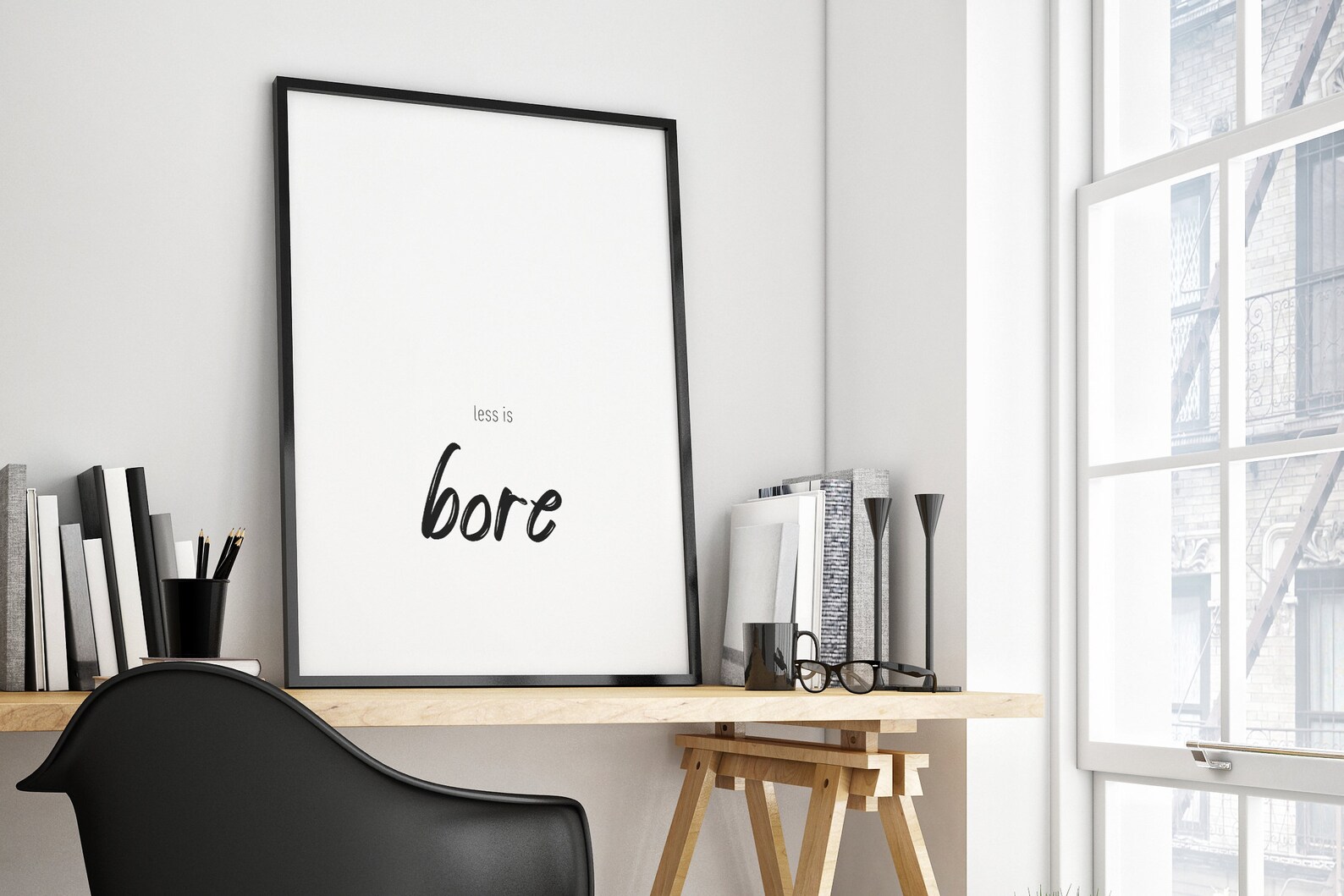 Less is Bore Quote Print Minimalist Definition Less is Bore - Etsy
