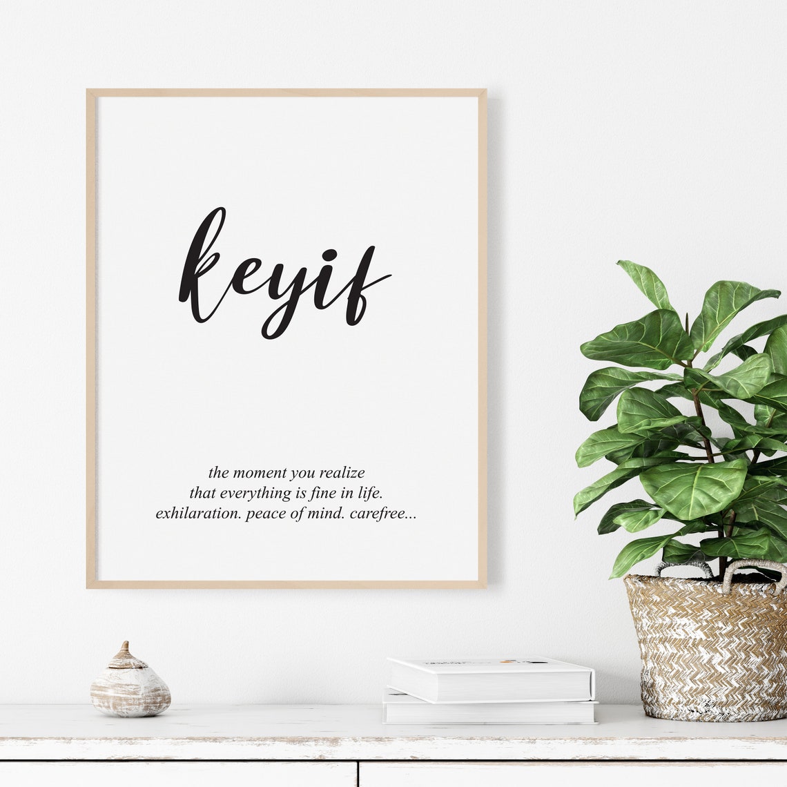 Keyif Definition Print Turkish Definition Wall Art Printable - Etsy