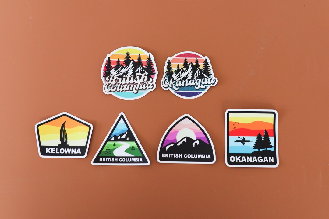 BC Stickers, Kelowna Decals, British Columbia Stickers, Okanagan ...