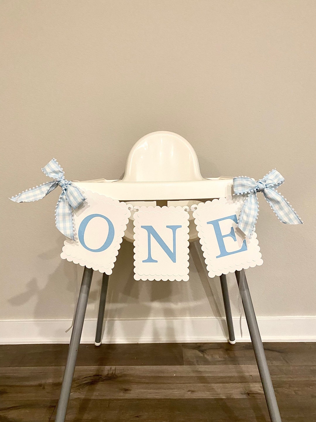 First Birthday Boy Birthday Banner ONE Birthday Banner ONE Highchair ...