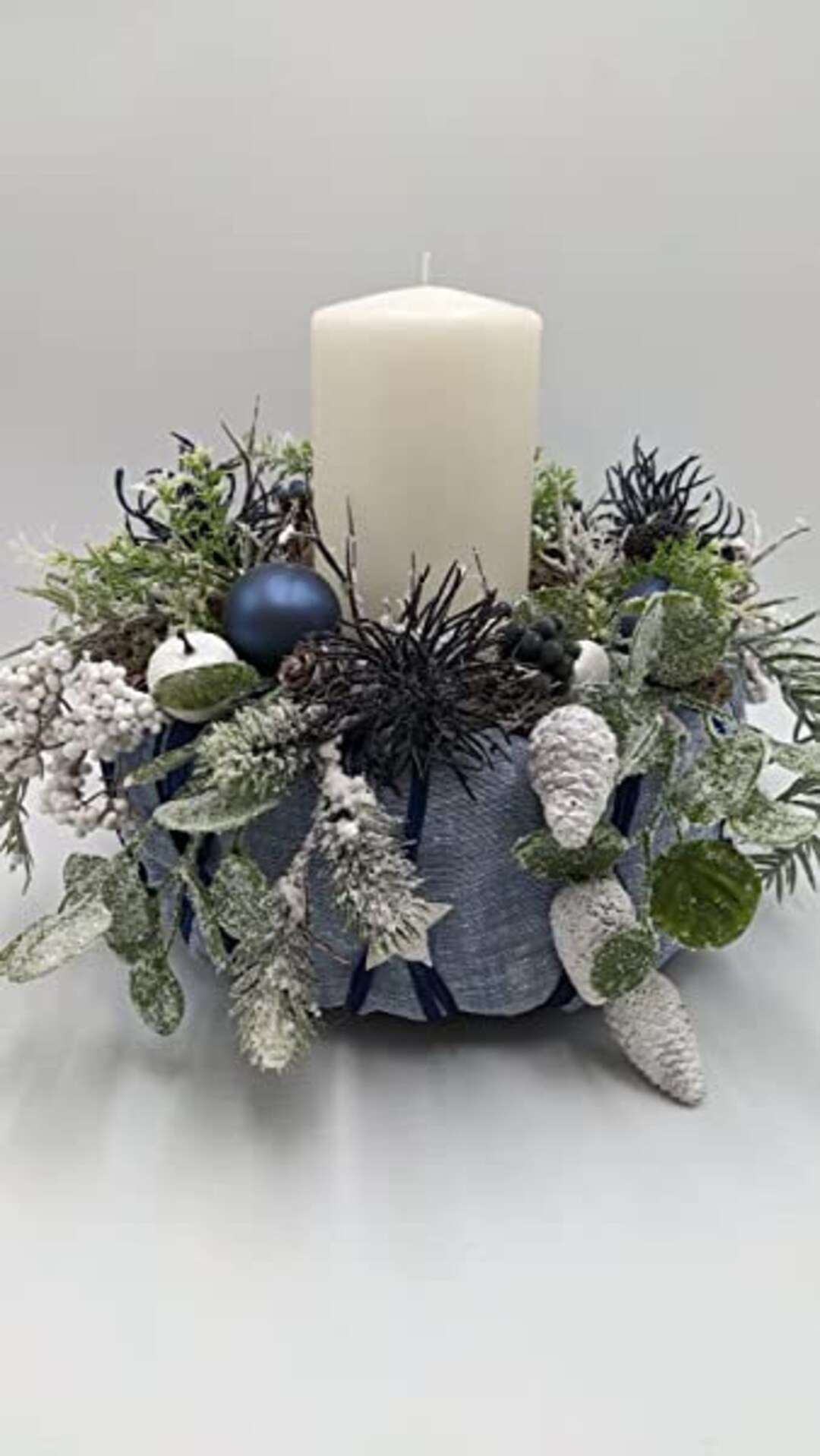 Christmas Arrangement Advent Wreath Advent Arrangement Ball Apple Cone ...