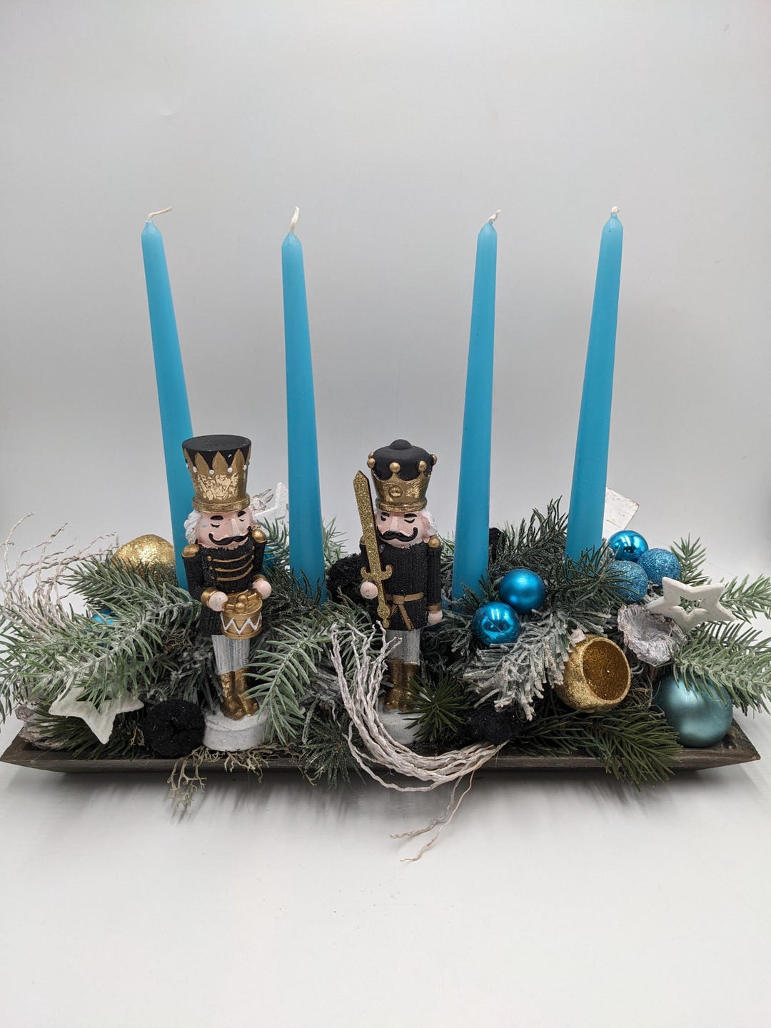 Advent Arrangement Ball Star Nutcracker Turquoise - Etsy
