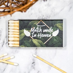 Custom Wedding Matches Box, Personalized Matchboxes, Champagne ...