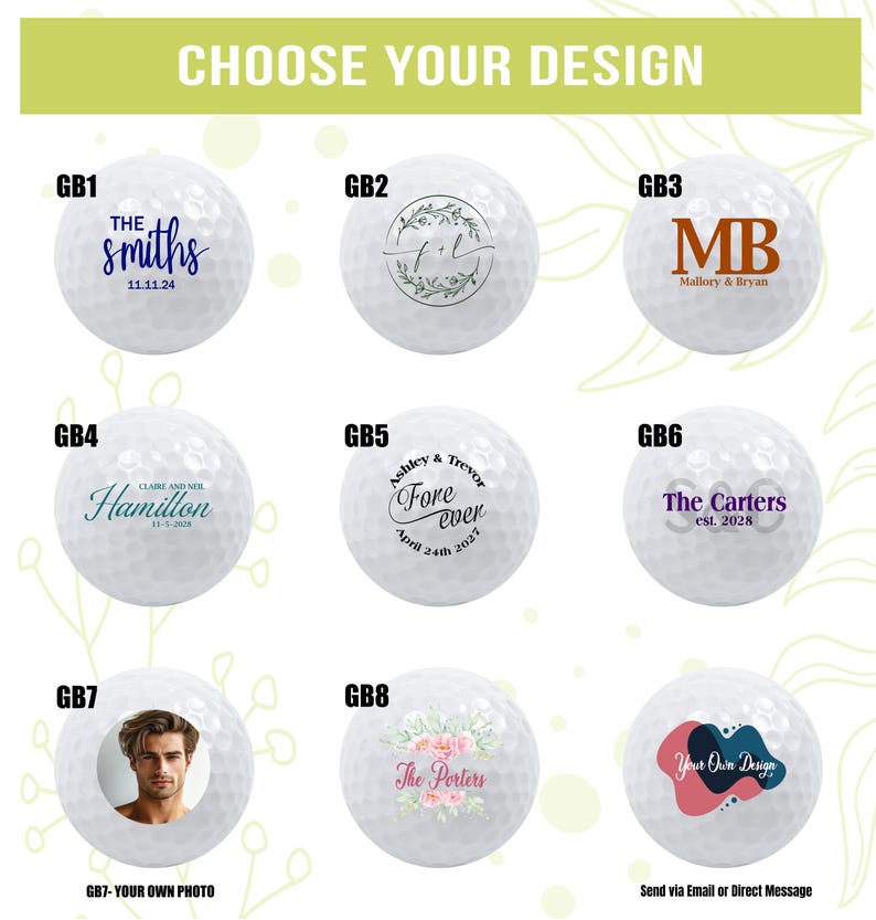 Custom Face Golf Balls – Personalized Golf Gift for Weddings, Bachelor ...