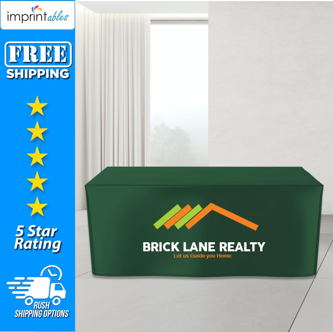 Custom Fitted Table Cover | Full Color Custom Table Covers | Custom ...