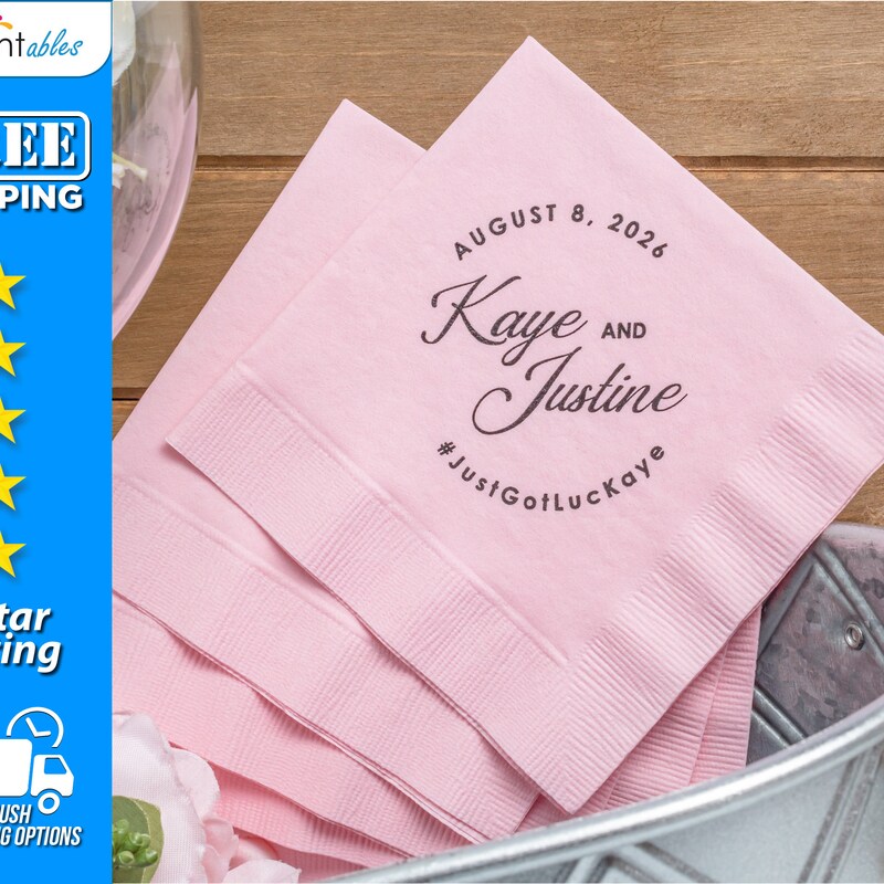 Wedding Napkin - Etsy