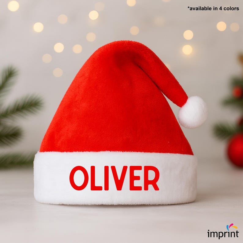 Custom Santa Hats | Custom Logo Santa Hats | Personalized Santa Hats ...