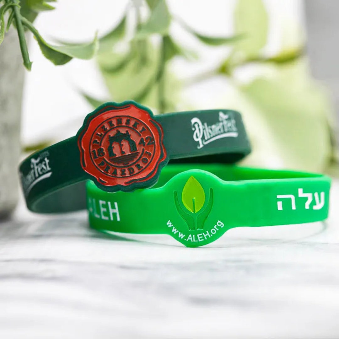 Custom Shape Ink Injected Silicone Wristbands | Personalized Wristbands ...