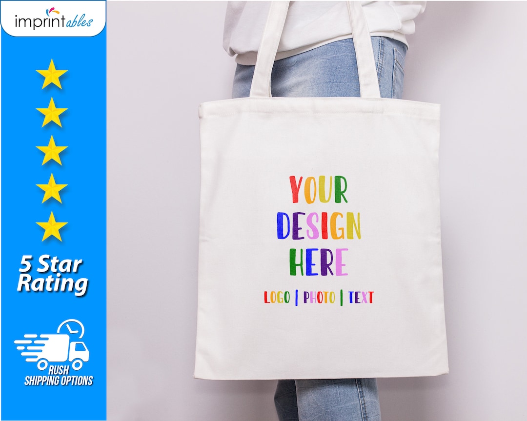 Custom Tote Bag, Custom Logo Bag, Promotional Tote Bag, Personalized ...