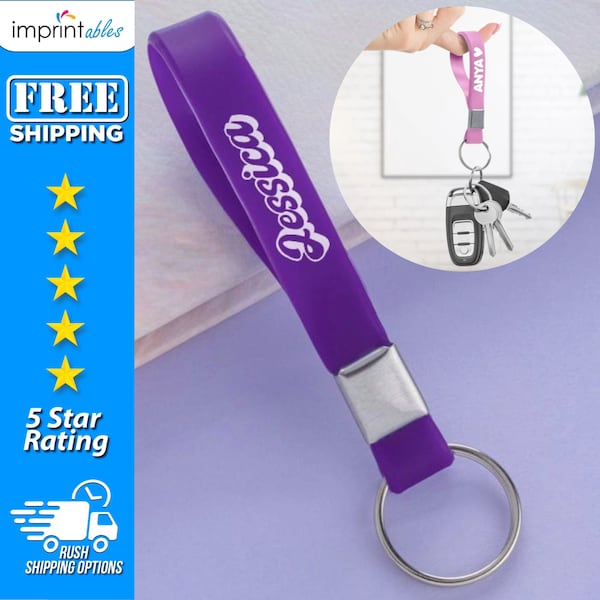 Custom Silicone Keychains - Etsy