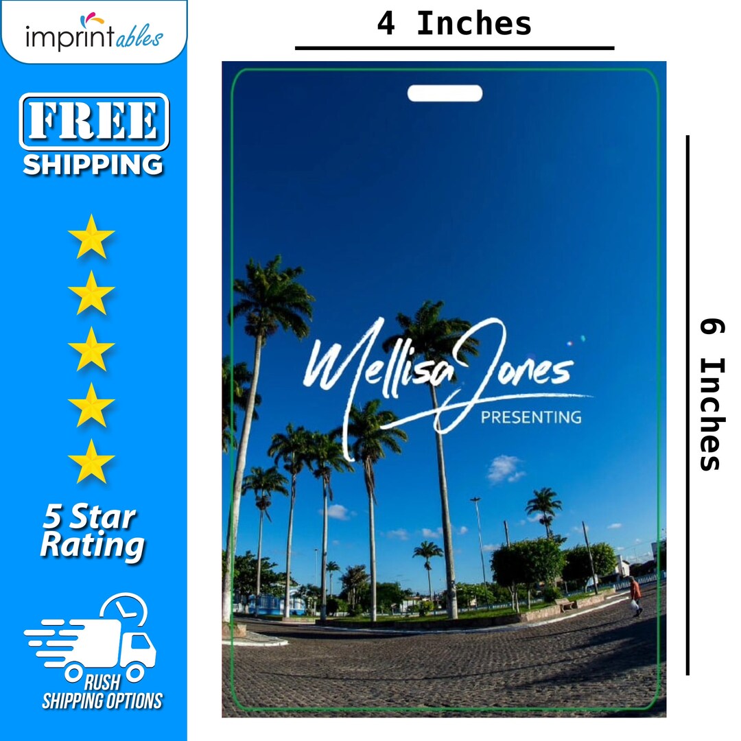 Full Color Printed PVC Cards 4 X 6 Inches - Use for ID Badges | VIP ...