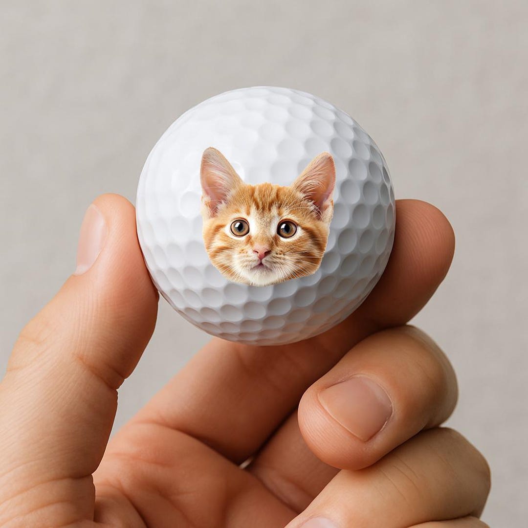 Custom Cat Golf Balls – Personalized Golf Gift for Weddings, Bachelor ...