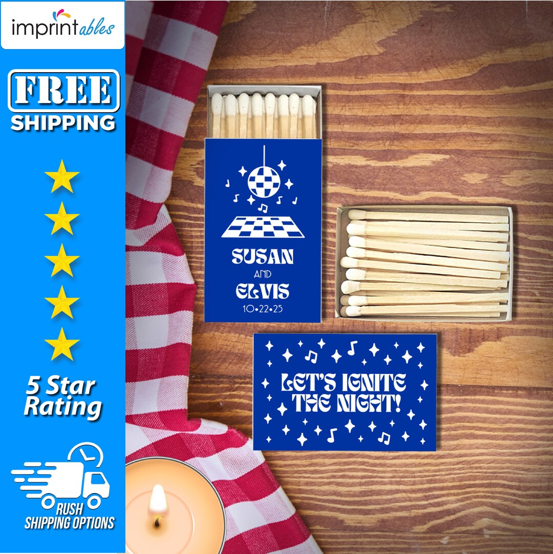 Custom Wedding Matchboxes, Personalized Matches | Custom Wedding Favors ...