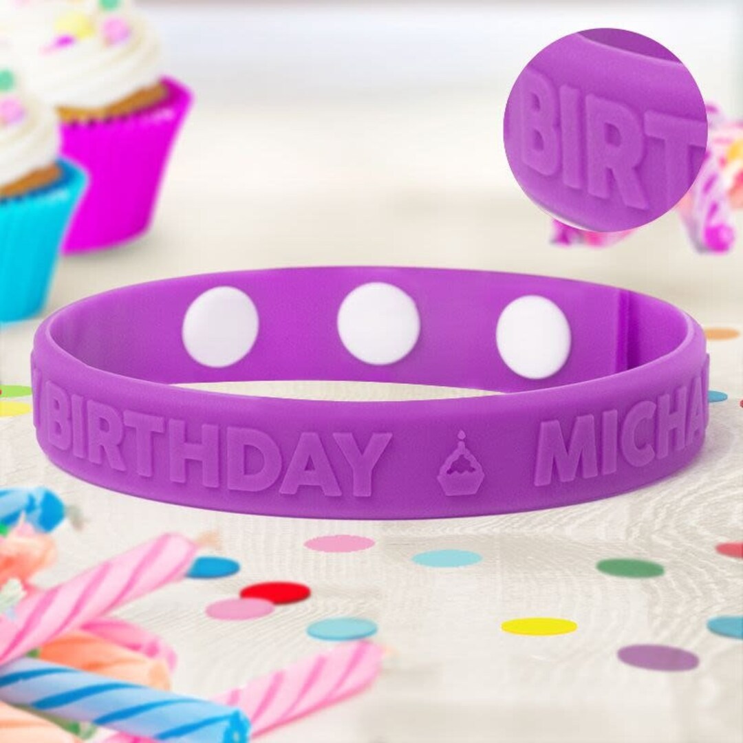 Embossed Silicone Adjustable Wristbands | Personalized Wristbands ...