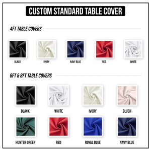 Custom Table Covers | Standard Full Color Table Covers | Custom Logo ...