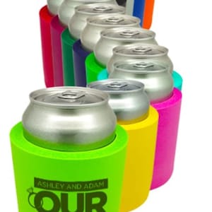 Tough Solid Foam Can Coolers | Custom Printed Beverage Coolers ...
