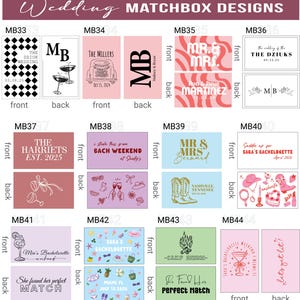 Custom Wedding Matchboxes, Personalized Matches, Custom Matches ...