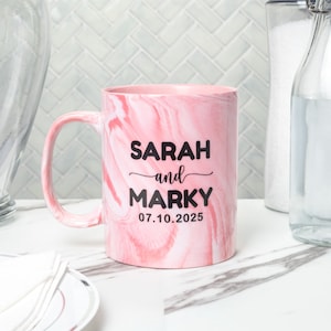 Personalized Marble Mugs - Custom Coffee Mugs, 11oz Custom Mug ...