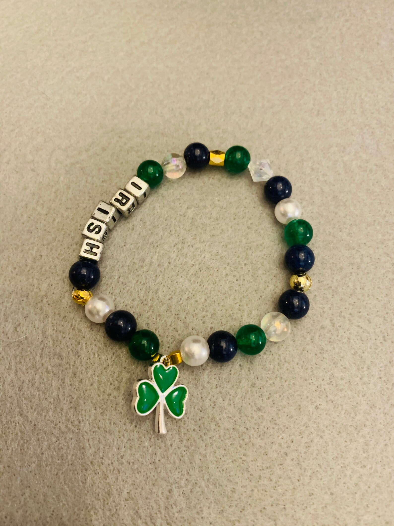 Irish Bracelet With Charm - Etsy Sweden