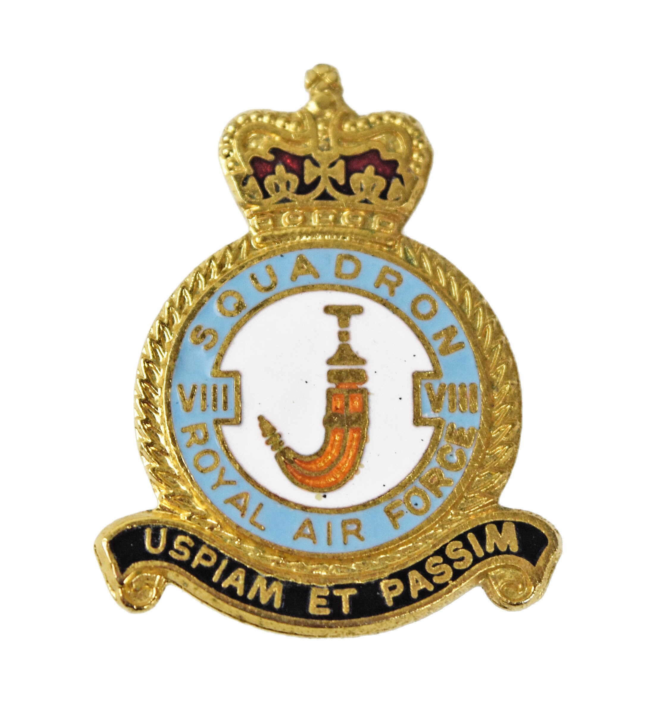 Art & Collectibles Collectibles Vintage Queens Crown VIII Squadron RAF ...