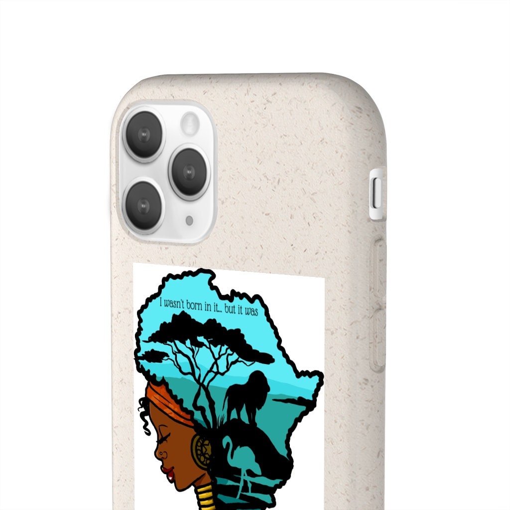Afro American Woman Phone Case - African Heritage - Afro Gifts ...
